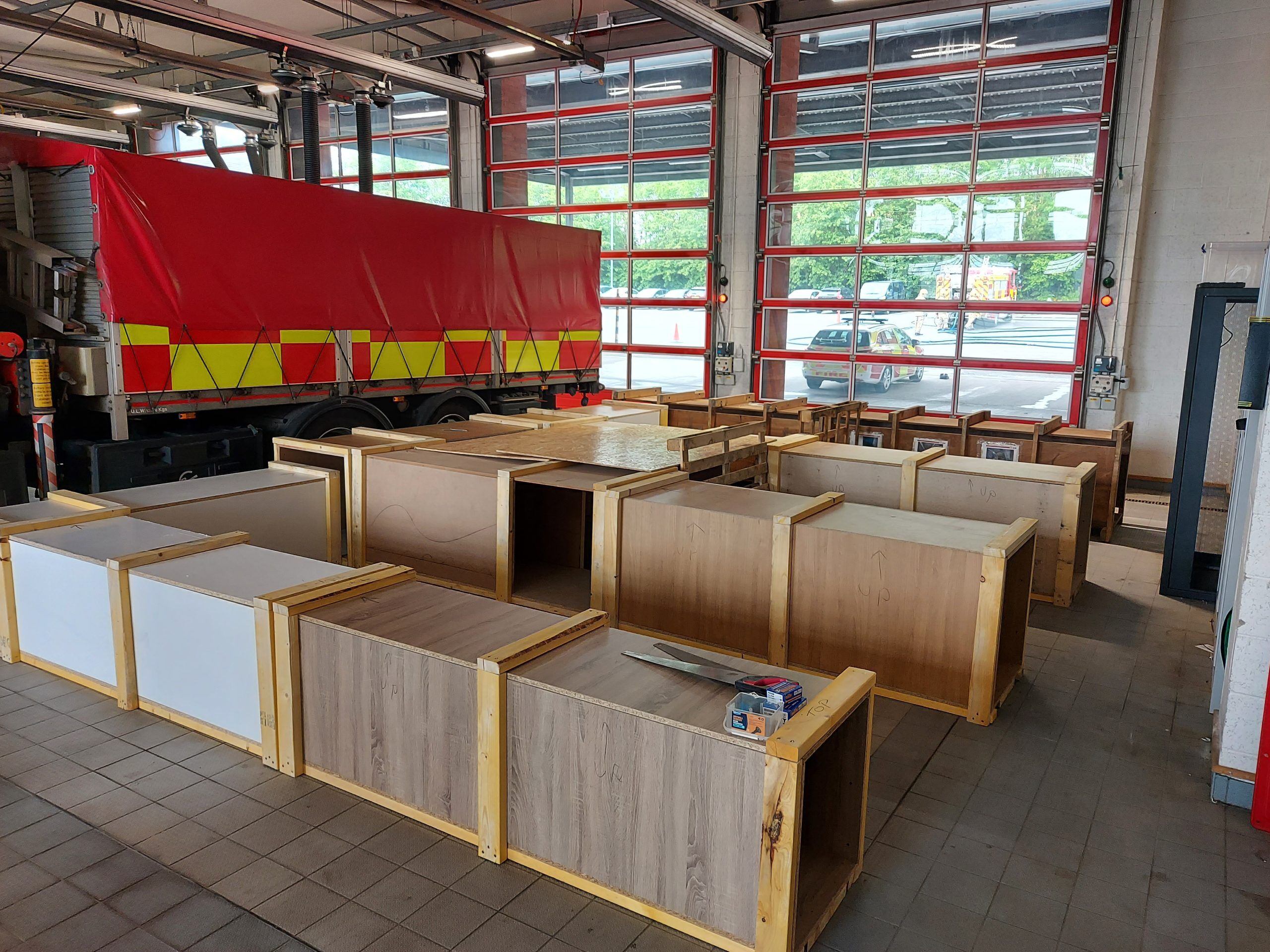 Getley UK | Material donation to Stafford Fire Station